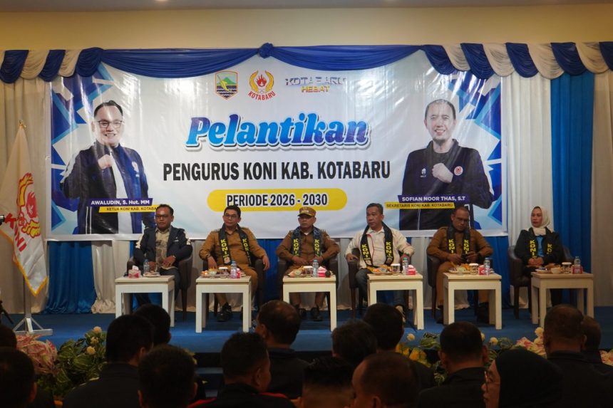 Bupati H Muhammad Rusli Hadiri Pelantikan Pengurus KONI Masa Bakti 2026 ...